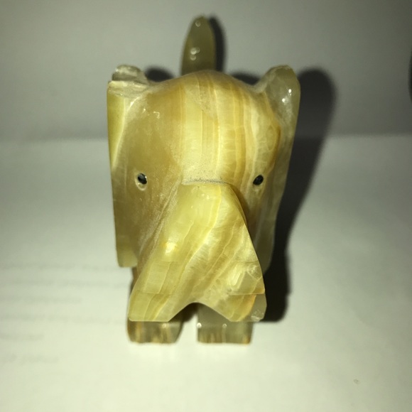 Accents | Vtg Handcarved Onyx Marble Alabaster Dog Figurine | Poshmark